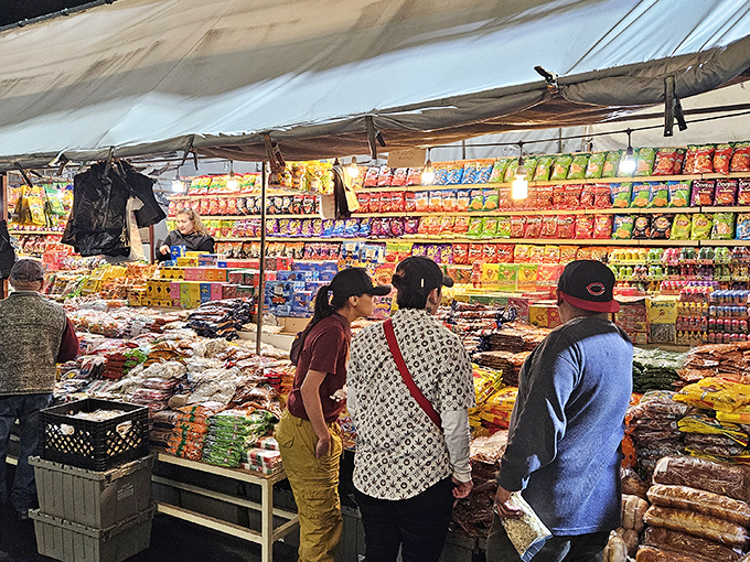 Snack heaven where your childhood favorites cost less than a fancy coffee shop's daily special. 