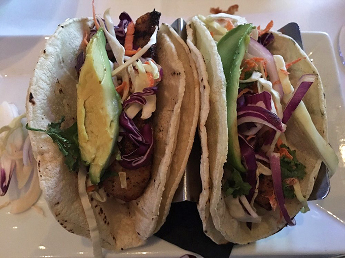 Fish tacos that bring the beach to your table &ndash; crispy, fresh, and colorful enough to make you forget you're miles from the coast.