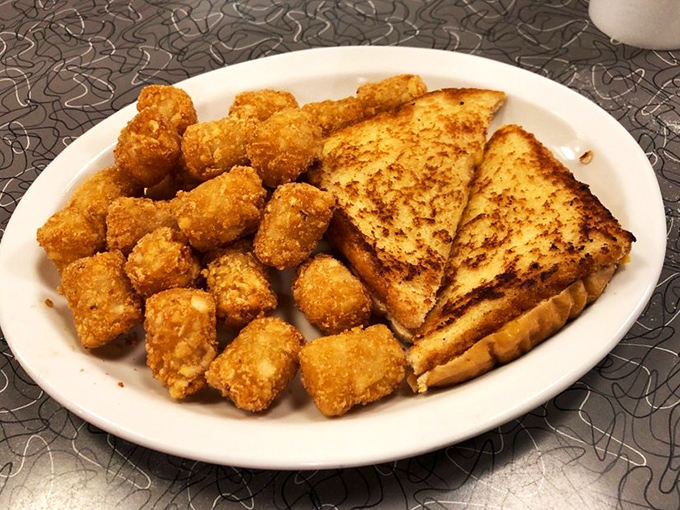 Tater tots and grilled cheese&mdash;the dynamic duo that proves comfort food doesn't need to be complicated to be extraordinary.