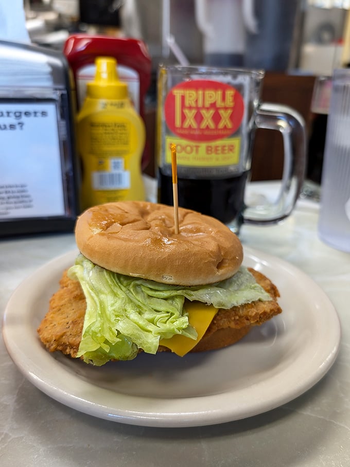 A breaded tenderloin sandwich so authentic it should have its own Indiana driver's license. Crispy, golden, and unapologetically Midwestern.