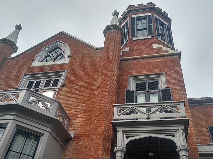 Looking up at the Castle's distinctive turret and Gothic windows feels like discovering Europe hiding in plain sight in southeastern Ohio.