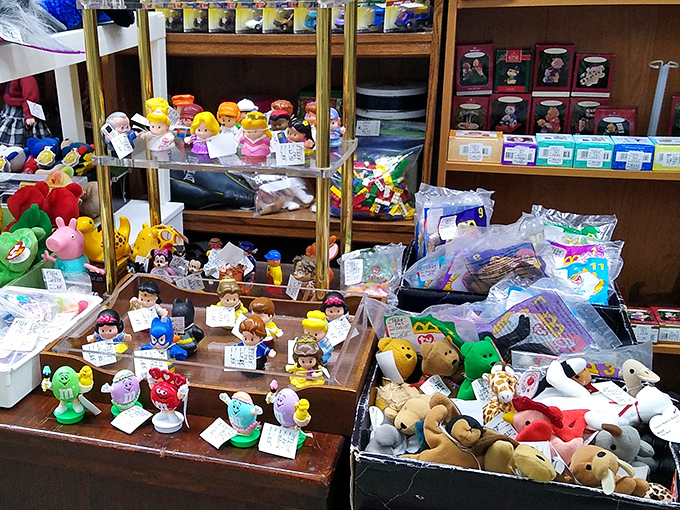 Childhood memories for sale: McDonald's Happy Meal toys, Beanie Babies, and cartoon characters await their second chance to bring joy.