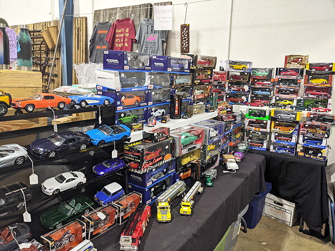 Toy vendors transform childhood dreams into affordable reality, one nostalgic purchase at a time here.