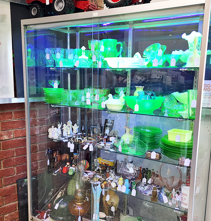 That eerie green glow isn't from aliens &ndash; it's uranium glass, the mid-century collectible that makes your Geiger counter sing while dazzling your guests.