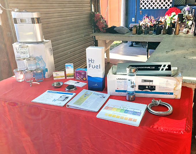 From water purifiers to wellness products, some vendors offer modern solutions alongside the market's more nostalgic treasures.