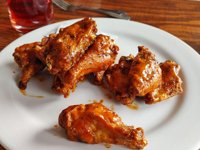These aren't your average sports bar wings&mdash;J&auml;germeister-infused sauce transforms them into a German-American fusion that defies culinary borders.