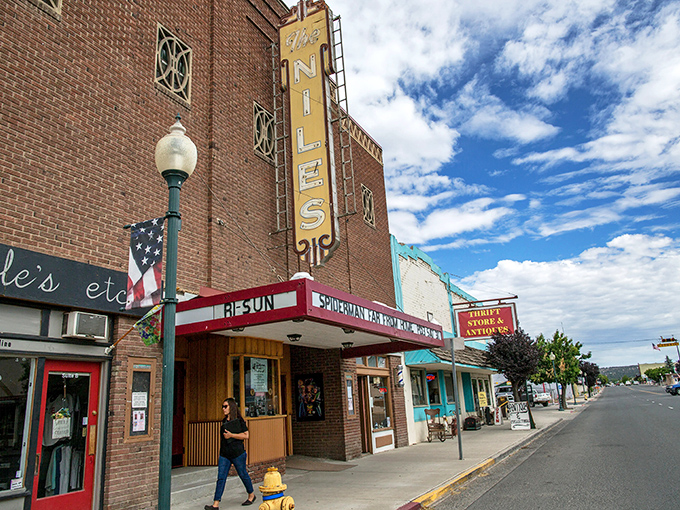 The historic Niles Theater anchors Alturas's charming downtown, where entertainment comes without the premium streaming service price tag.