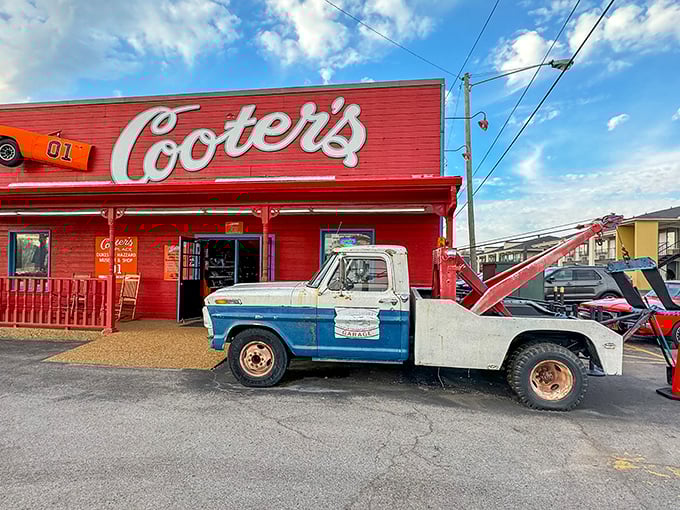 The General Lee looks ready to jump right off the screen and into your vacation photos. Cooter's keeps the Dukes' spirit alive in Nashville.