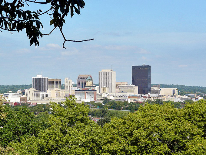 Dayton's skyline promises metropolitan amenities while your Social Security check promises to last all month long.