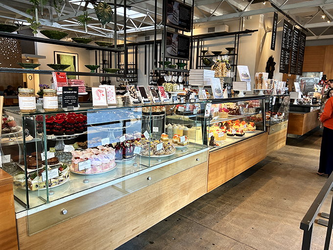 Extraordinary Desserts lives up to its name. The modern display cases showcase edible art rather than mere pastries.