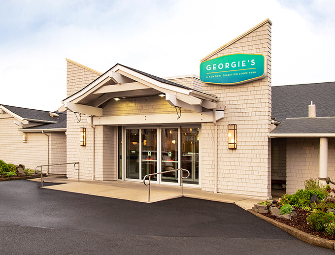 Georgie's cream-colored shingled exterior might look upscale, but inside it's all about honest, delicious seafood.