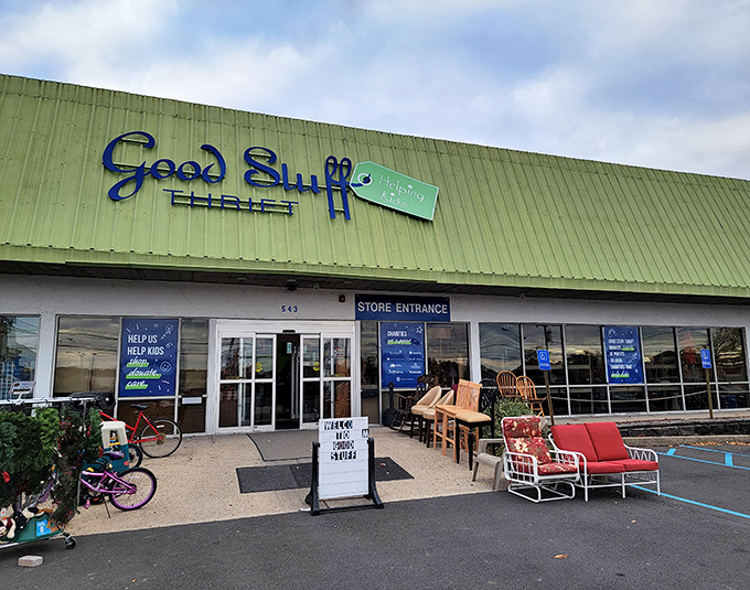 Good Stuff's cheerful green exterior matches the mood inside. This Fairless Hills favorite lives up to its straightforward name!