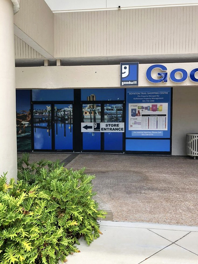 Goodwill's familiar blue logo means serious bargain business. Where one person's "no longer sparks joy" becomes your new favorite thing!