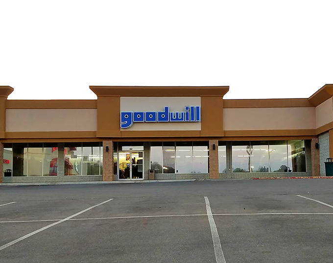 Goodwill's clean lines and professional look make thrifting feel respectable, even sophisticated somehow.
