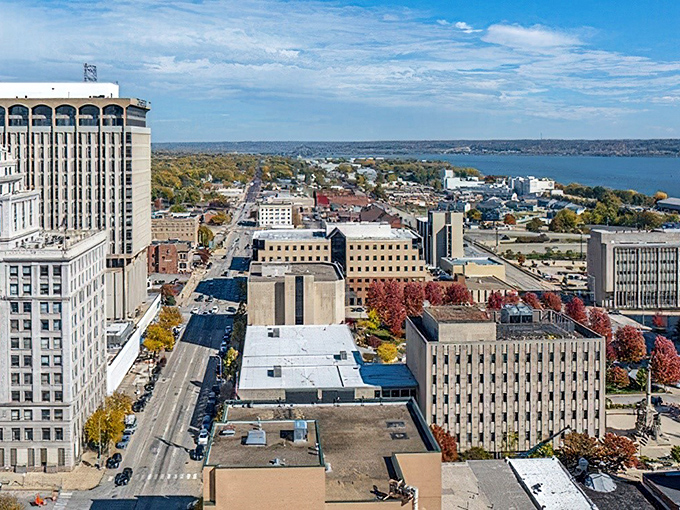 Peoria's skyline reflects in the Illinois River, creating a double dose of urban beauty that surprises first-time visitors.