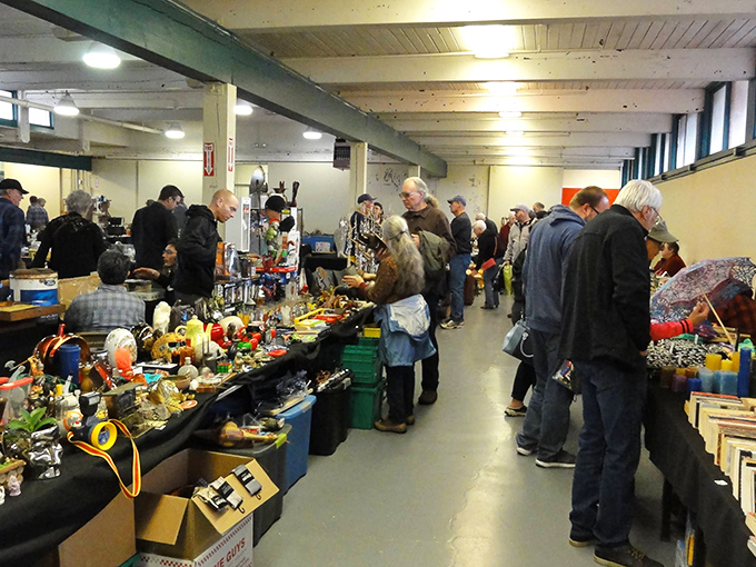 Bargain hunters paradise! Picc-A-Dilly's tables overflow with potential treasures just waiting for their forever homes.