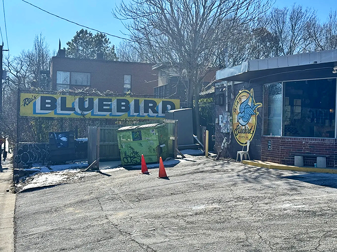 Ria's Bluebird's unassuming exterior hides Atlanta's pancake paradise. Those famous buttermilk stacks have converted many a breakfast skeptic.