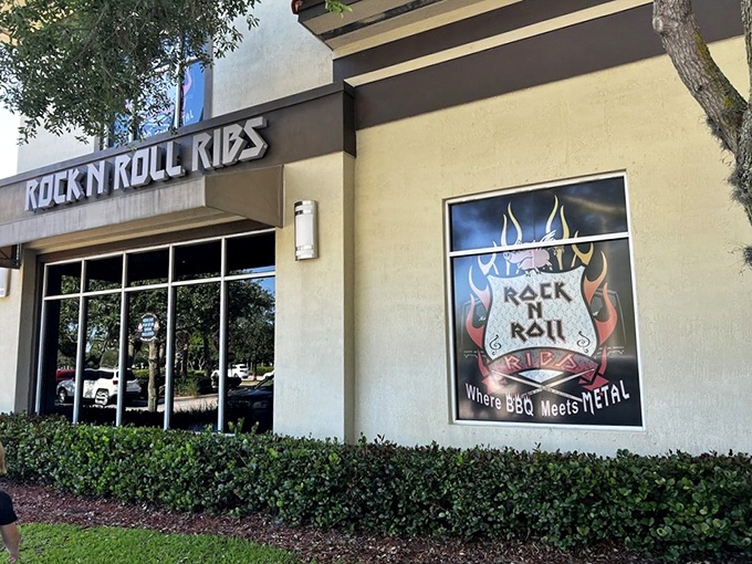 Rock N Roll Ribs proves that heavy metal and slow-smoked meats create the perfect harmony for your taste buds.