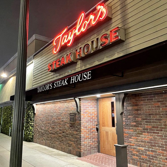 Taylor's neon sign glows like a beacon for hungry Angelenos. In a city of trends, this classic steakhouse stands defiantly delicious.