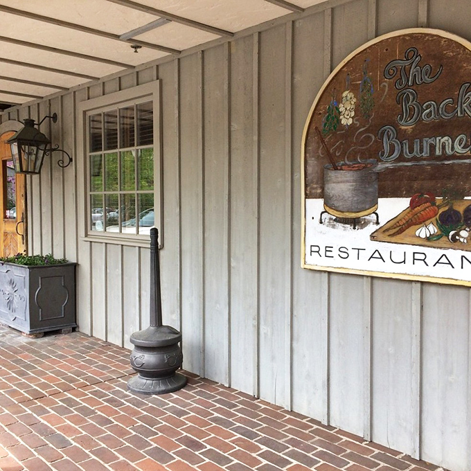 The Back Burner's rustic charm is the appetizer before the main event. Unpretentious on the outside, unforgettable on the plate.