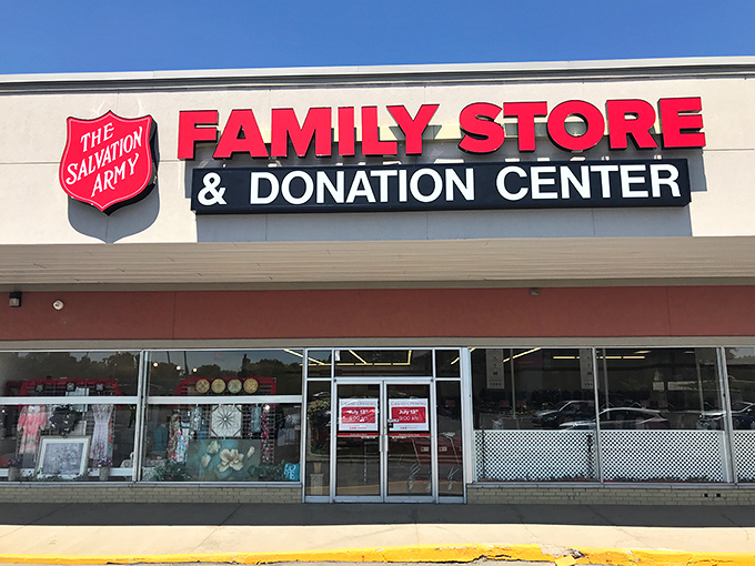 The Salvation Army's iconic shield promises more than just shopping—it's bargain hunting for a cause!