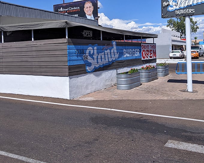 The Stand's minimalist exterior focuses your attention where it matters &ndash; on burgers so good they don't need fancy surroundings.