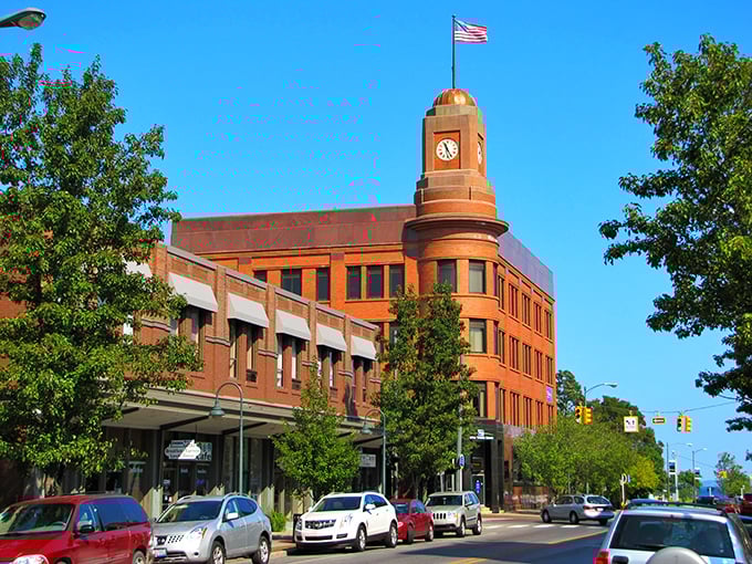 Traverse City's iconic clock tower building stands as the crown jewel of this charming downtown. Retirement with a view!