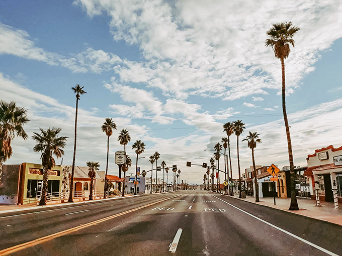 Twentynine Palms spreads out beneath mountains that look like sleeping giants. The desert's version of ocean-front property.
