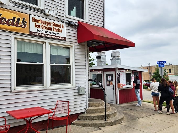 Wedl's tiny red burger stand proves that greatness often comes in small packages&mdash;especially when those packages contain perfectly grilled sliders with onions.