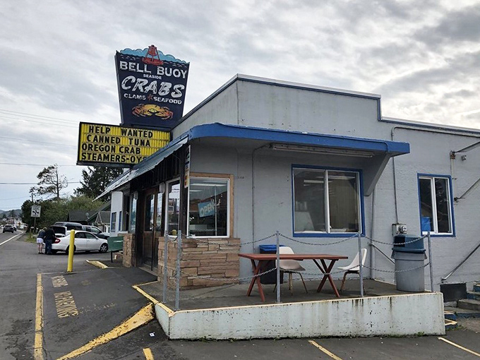The classic Bell Buoy sign has guided hungry seafood lovers for generations. This is where Seaside residents get their seafood fix.