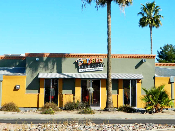 This isn't your grandmother's thrift store&mdash;Buffalo Exchange's vibrant exterior hints at the curated coolness waiting inside.