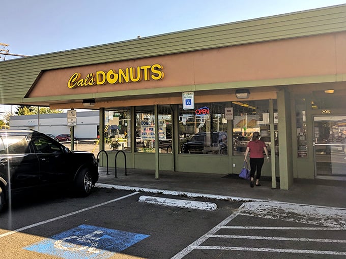 Cal's simple strip mall location is proof that great donuts don't need fancy digs. Just follow your nose to this Eugene gem.
