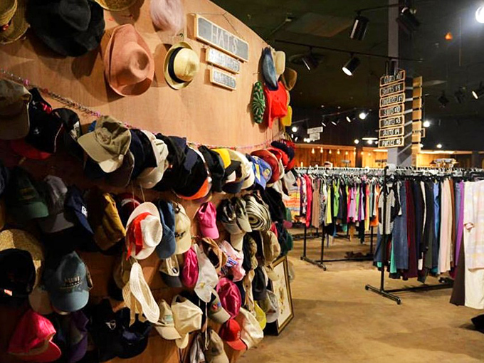 Hat heaven! Classy's wall of headwear offers everything from beach protection to derby day glamour.