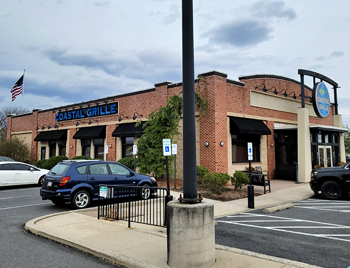 Modern meets maritime at this brick beauty where the fish is fresher than morning gossip.