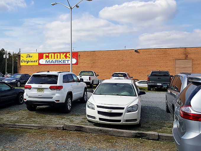 The parking lot tells the story &ndash; Cook's Market draws crowds for good reason. Inside this brick building, treasures await the adventurous shopper.