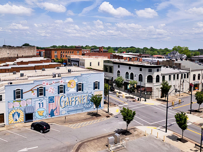 The Alley in Gaffney offers a pedestrian-friendly haven where your social life can thrive while your savings account survives.