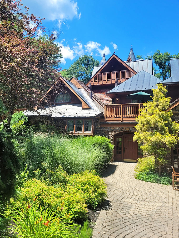 Where fantasy meets luxury in the woods. Those winding paths promise adventure around every corner.