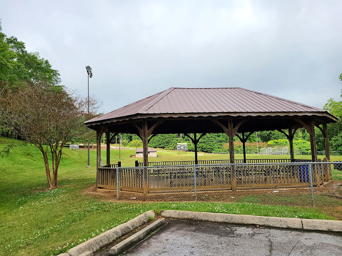 The community gathering spaces in Liberty offer simple pleasures like this gazebo, perfect for summer concerts and Sunday picnics.