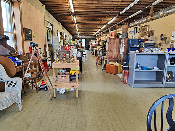 Wooden floors that creak with secrets&mdash;National Road Antique Mall's interior is exactly what your antique-hunting dreams ordered.