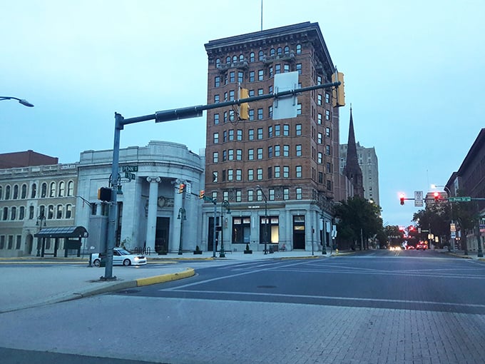 Reading's statue-adorned central square offers a peaceful gathering spot where retirees can enjoy fresh air without spending a dime.