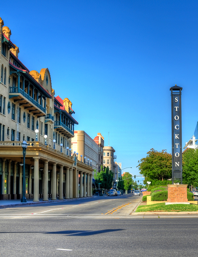 The Delta city of Stockton balances urban convenience with affordable living, where waterfront views don't require a millionaire's budget.