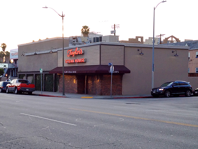 This unassuming brick building hides one of LA's most beloved meat temples. Taylor's proves great steakhouses don't need flashy exteriors!