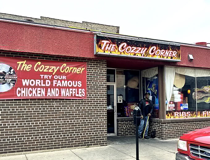 When a place proudly advertises its signature dish right on the building, you know they're confident in what they're serving!