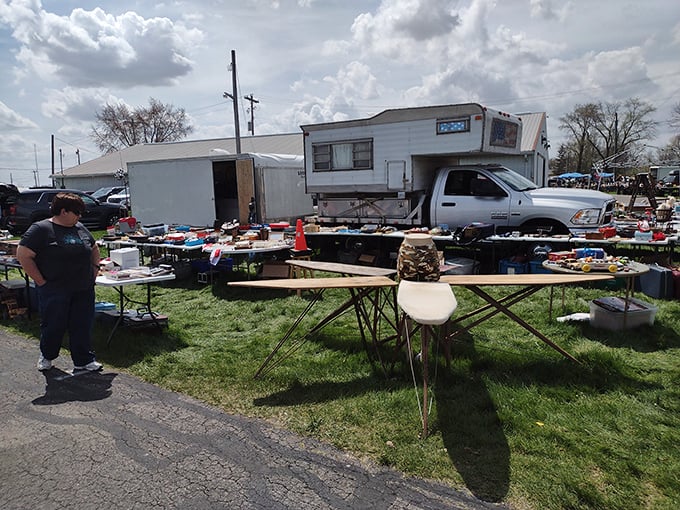 Organized chaos at its finest. Tiffin's vendors create islands of opportunity in a sea of potential purchases.