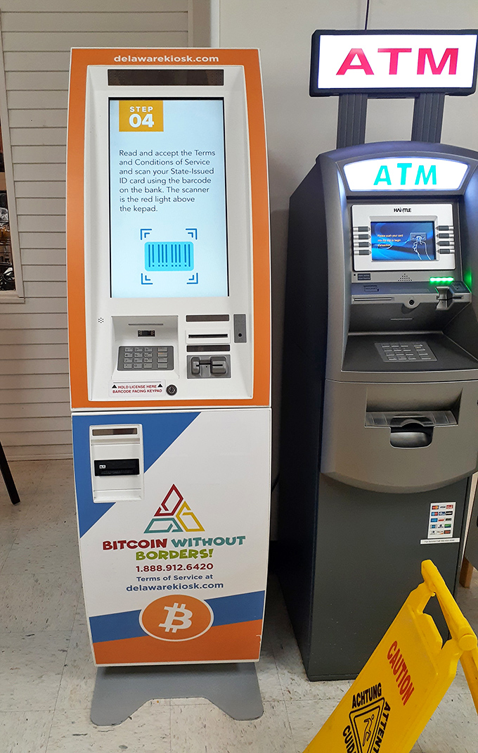 Modern convenience meets old-school commerce. Even cryptocurrency has found its way to this temple of traditional trading.
