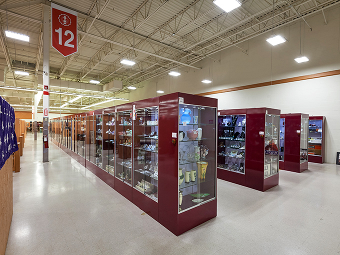 The display cases of Aisle 12 hold miniature museums of collectibles. Each glass shelf a carefully curated exhibition of someone's obsession.