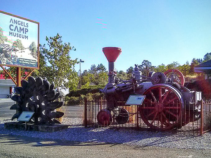 Vintage mining equipment outside the museum tells stories that no textbook could ever capture properly.