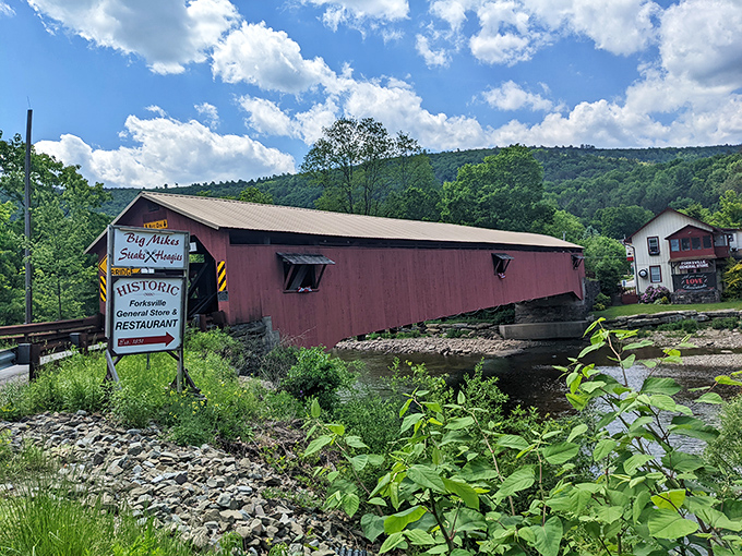 "Historic Forksville" isn't just a sign&mdash;it's an invitation to step back in time while your GPS recalculates in confusion.