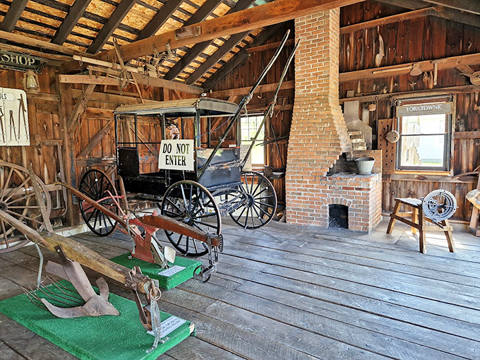 Parked indoors and maintenance-free: This buggy doesn't need premium gas, just premium craftsmanship and the occasional coat of varnish.