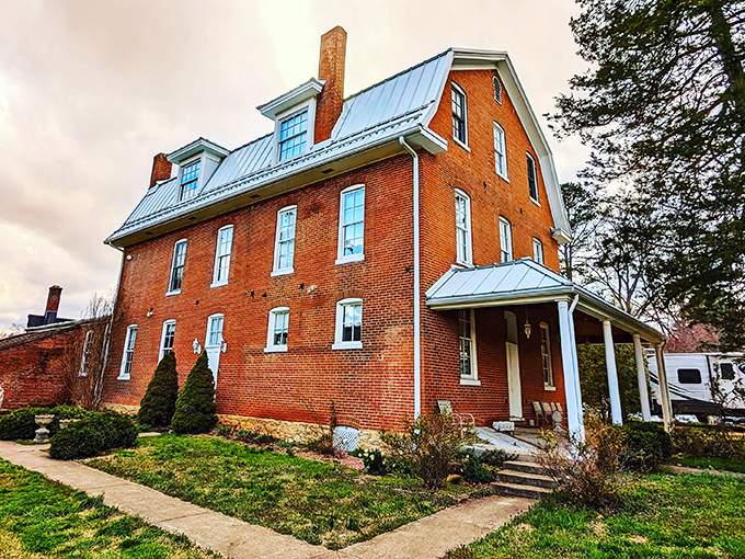 This stately brick building with its blue metal roof isn't just preserving architecture &ndash; it's safeguarding stories from another century.